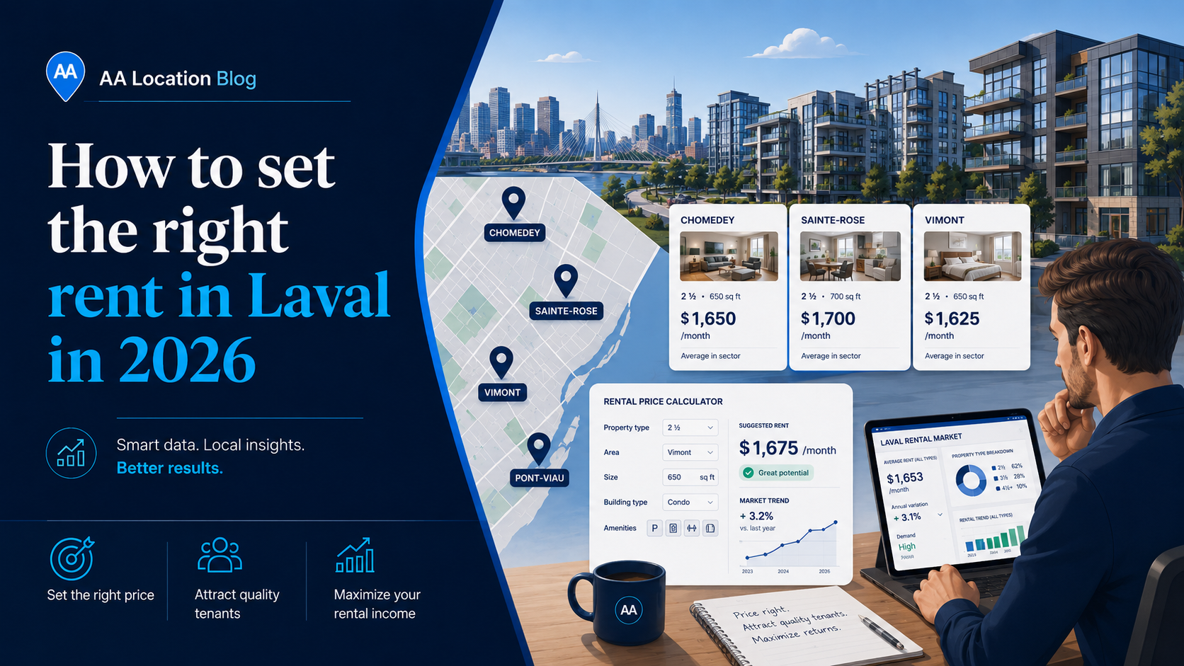 How to set the right rent in Laval in 2026 | AA Location